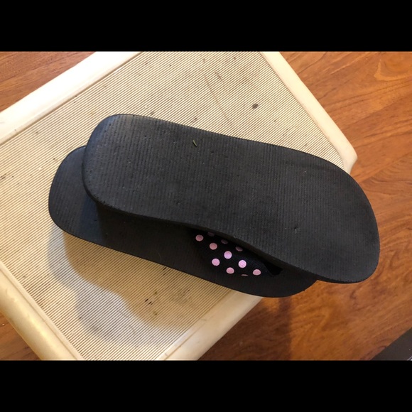 Ecsa | Shoes | Sandals Flip Flop Black With Pink Poka Dot Ecsa Brand ...